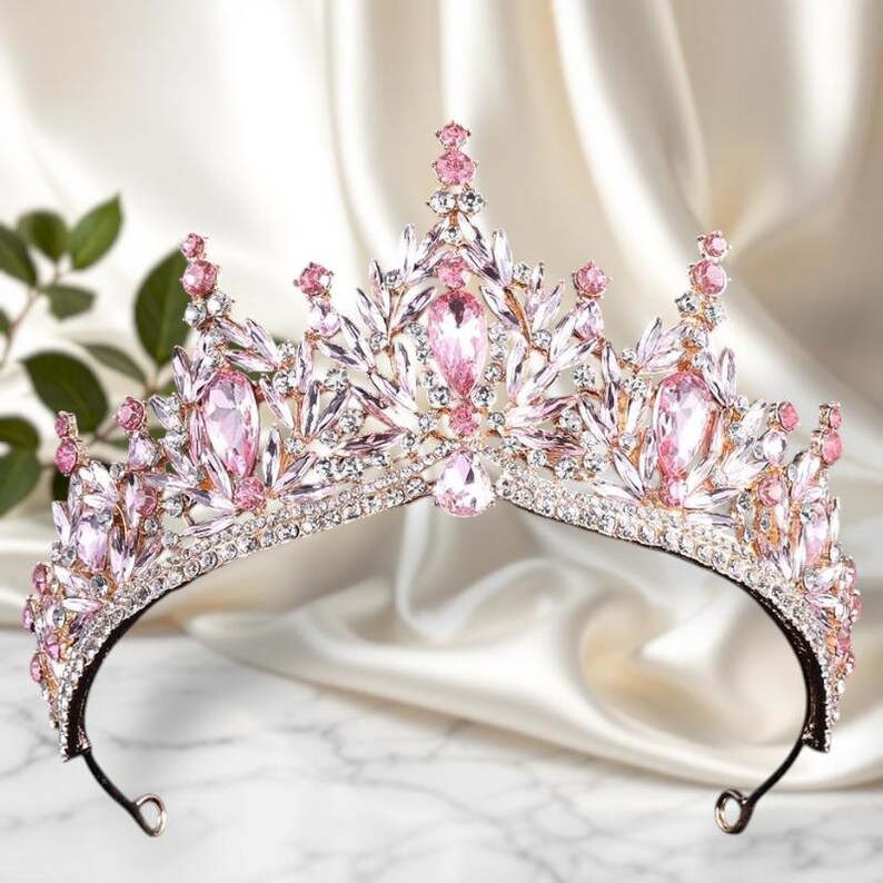 Black Crystal Bridal Tiara: Rhinestone Wedding Headpiece - Etsy
