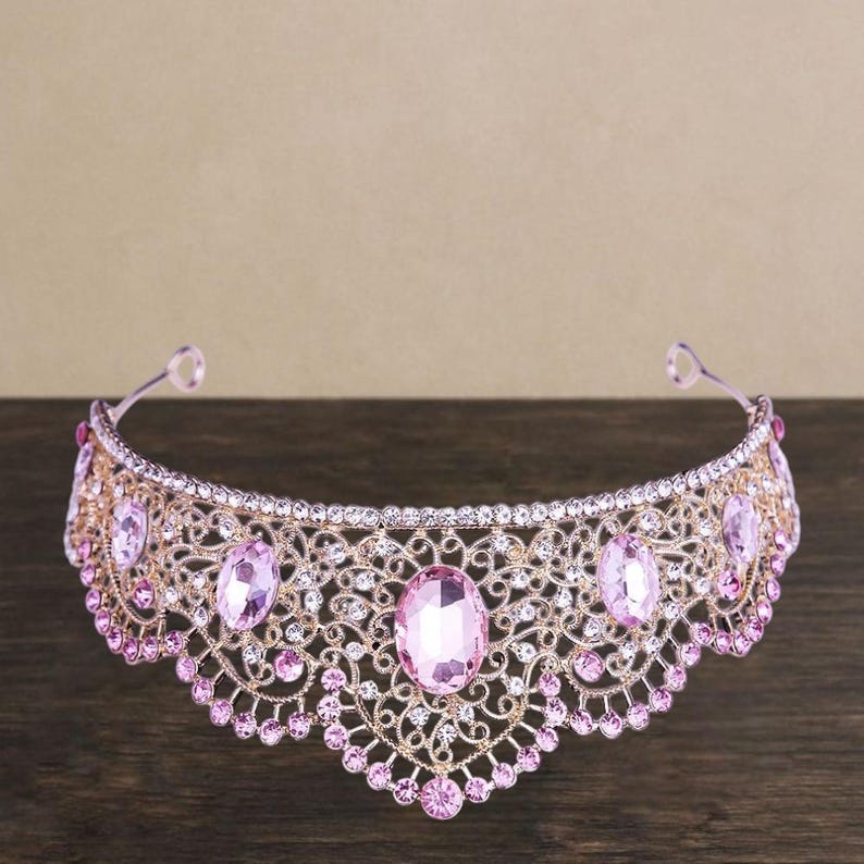 Handmade Bridal Blue Gemstone Queen Tiara – Luxury Headpiece - Etsy