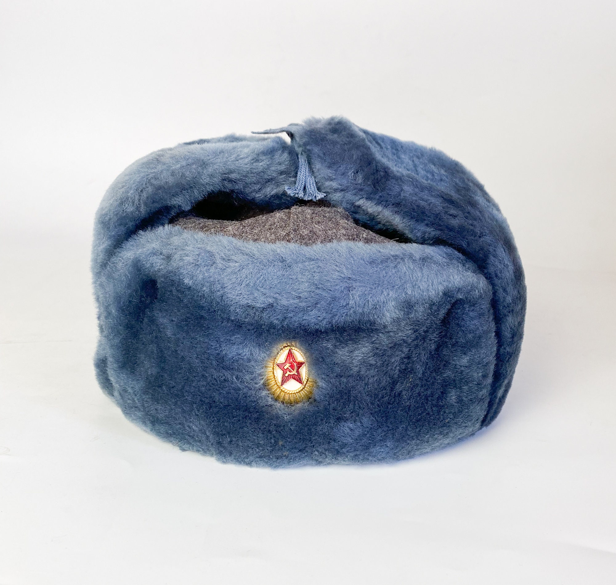 Vintage Military Winter Hat of the Soviet Army. Officer Winter Hat ...