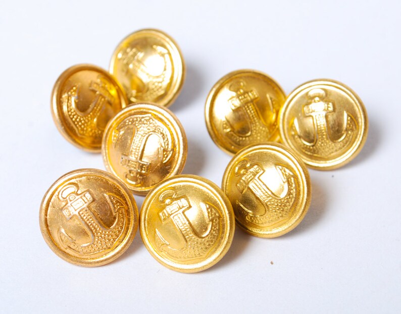 Lot of 8 vintage Soviet Russian navy uniform buttons. | Etsy