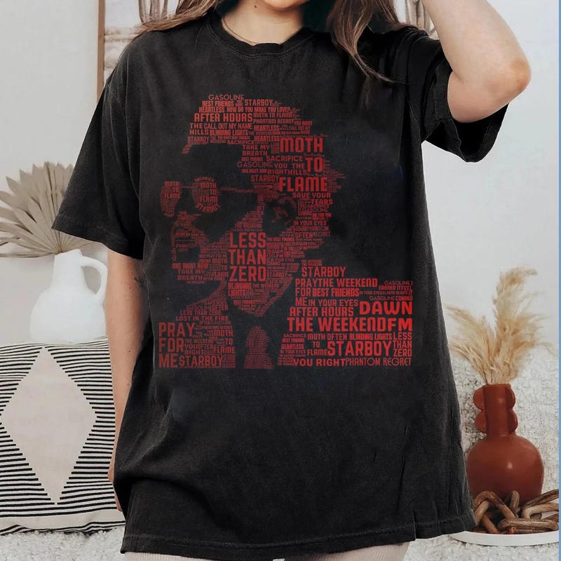 Weeknd Graphic Tees - Etsy UK