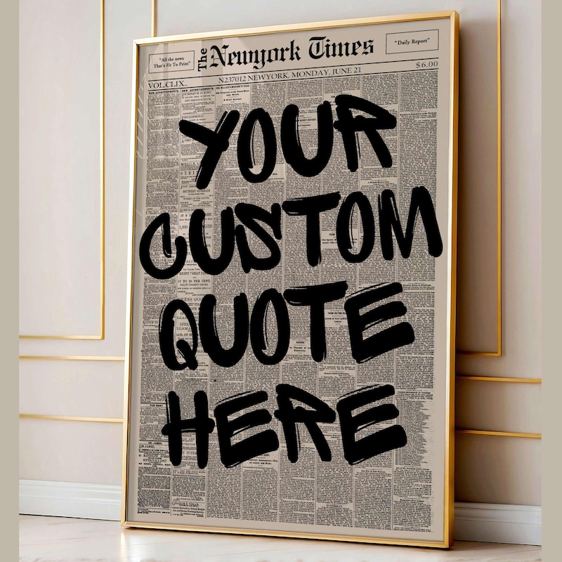 Custom Graffiti Quotes - Etsy