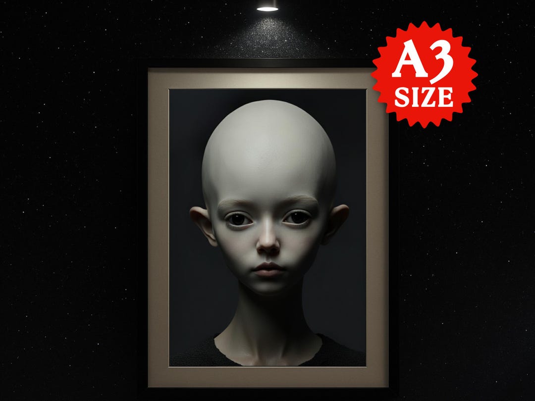 Face Reveal Portrait • A3 Size Wall Art • Downloadable PDF & PNG ...