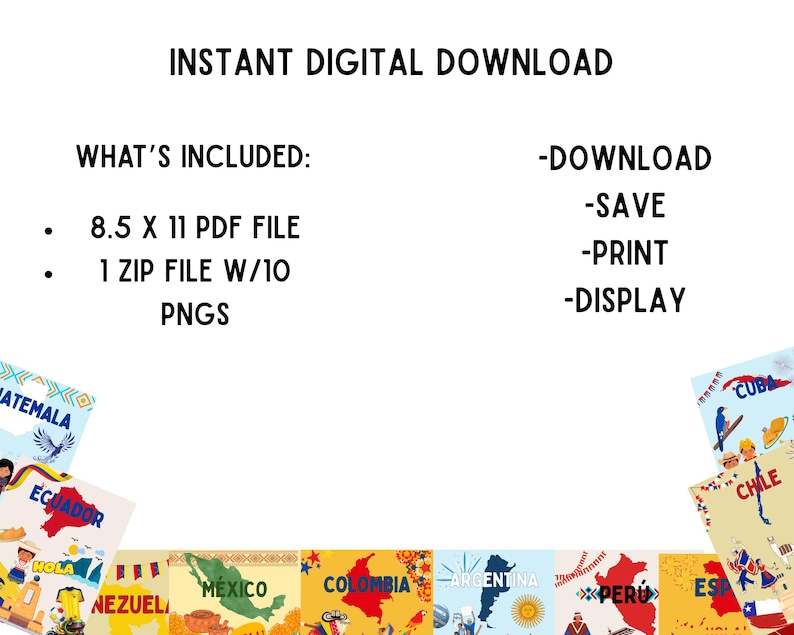 Spanish-speaking Countries Posters | Classroom Decor | Hispanic ...