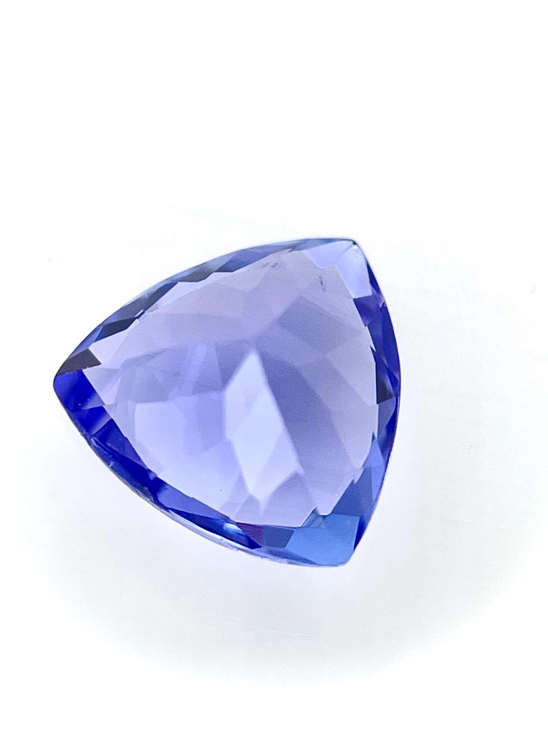Natural Tanzanite 6 Mm Trillion Cut Faceted Loose Gemstone Weight-0.72 ...