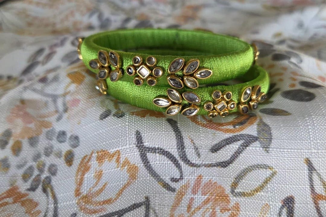Handmade Silk Thread Bangles - Etsy