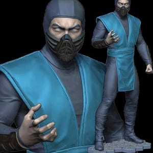 Sub-zero 3D STL Printable Model - Mortal Kombat Character, Collectible ...