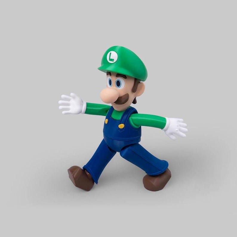 Super Mario Luigi STL File 3D Printing Model - Etsy