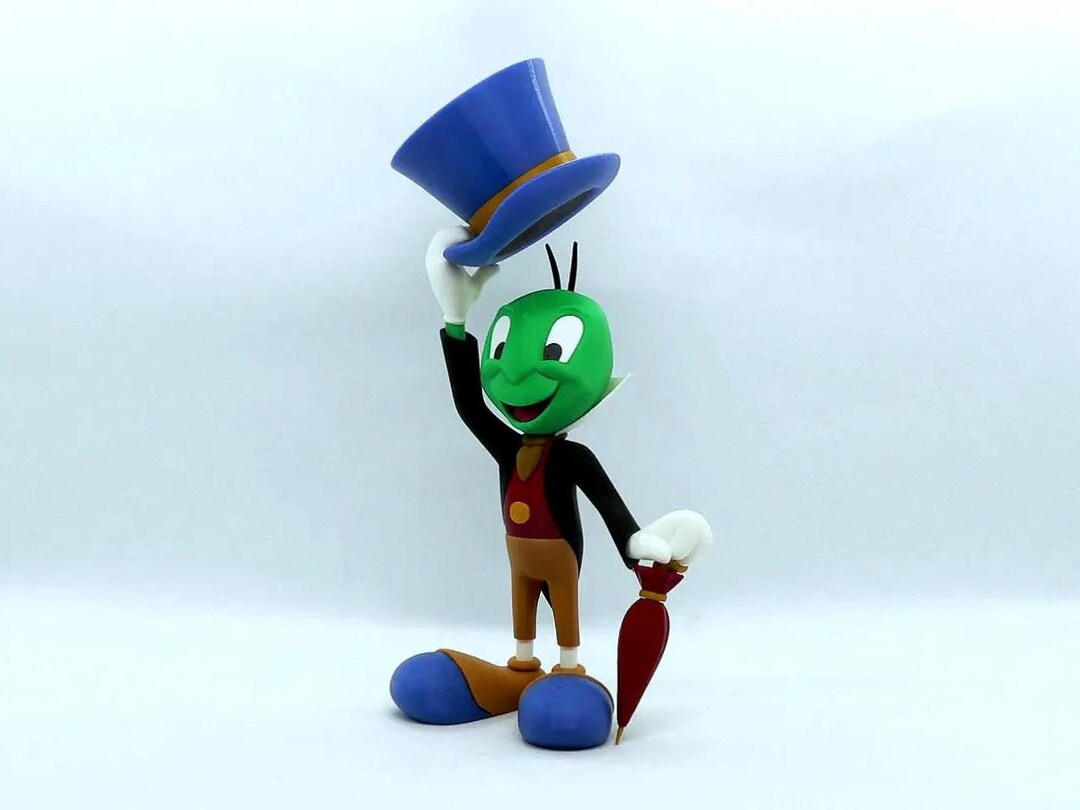 Jiminy Cricket 3D Printable Figure – Multicolor Separated Parts STL ...