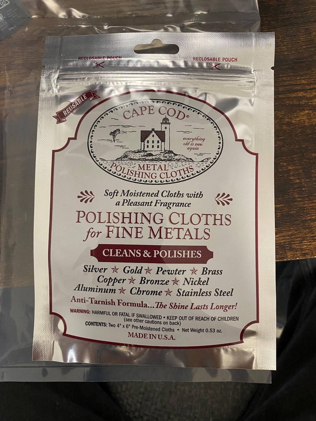Cape Cod Fine Metal Polish Cloth - Etsy