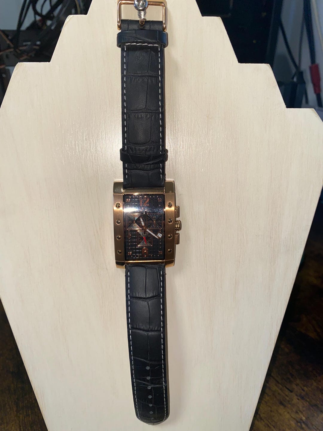 Daniel Steiger Black Face Chronograph Rose Gold - Etsy