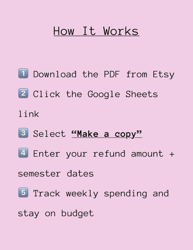 Semester Refund Tracker | College Budget Spreadsheet | Financial Aid ...
