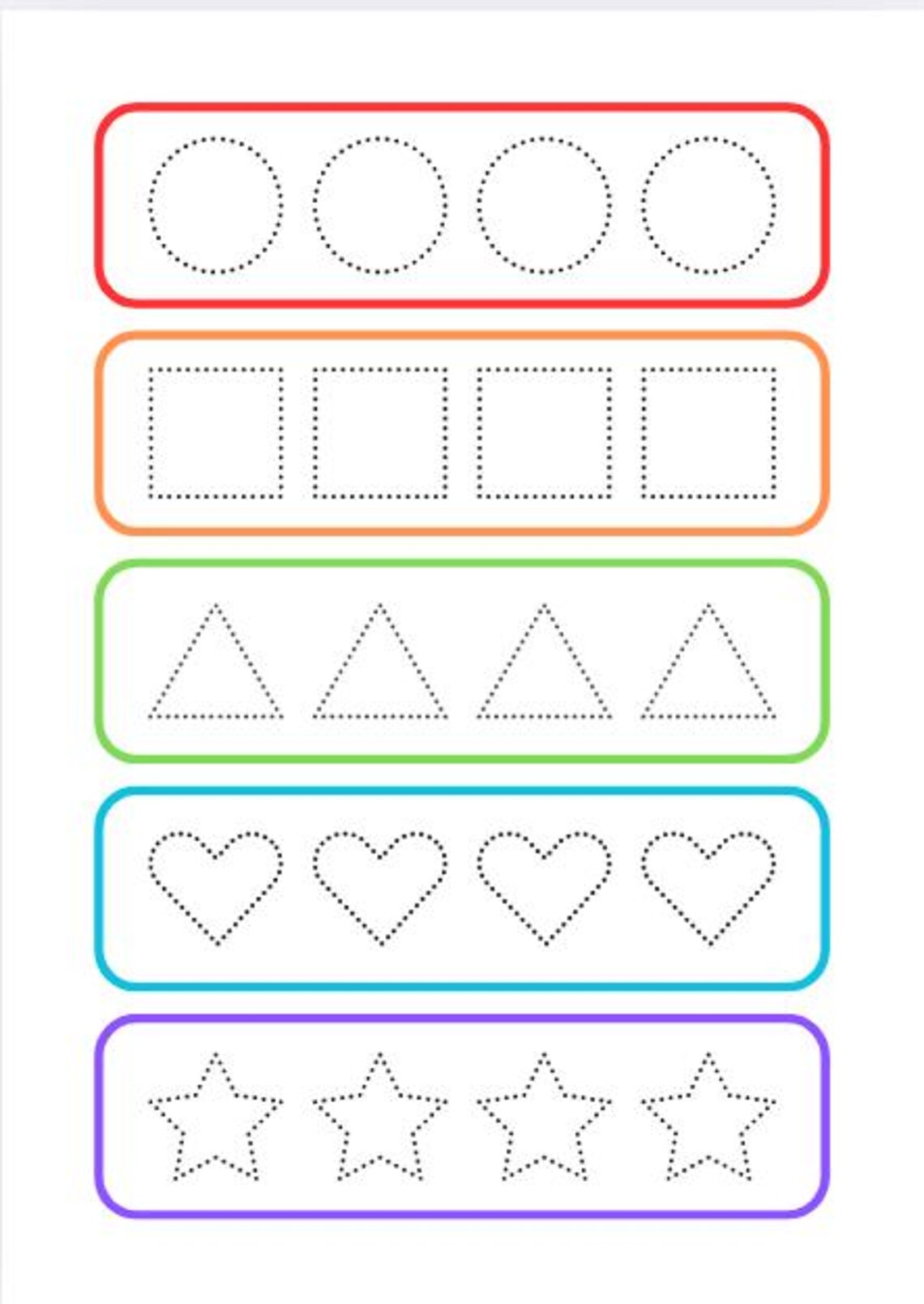 Preschool Pre-writing Worksheets | Tracing Lines, Shapes, Letters ...