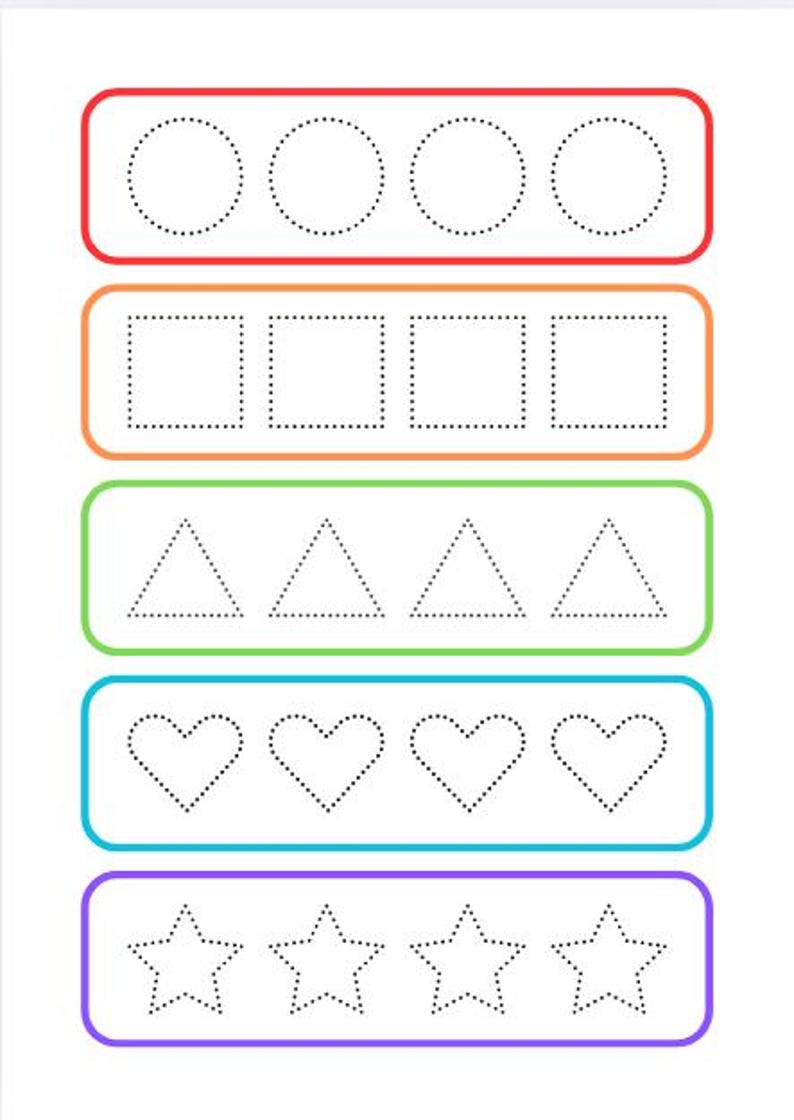 Preschool Pre-writing Worksheets | Tracing Lines, Shapes, Letters ...