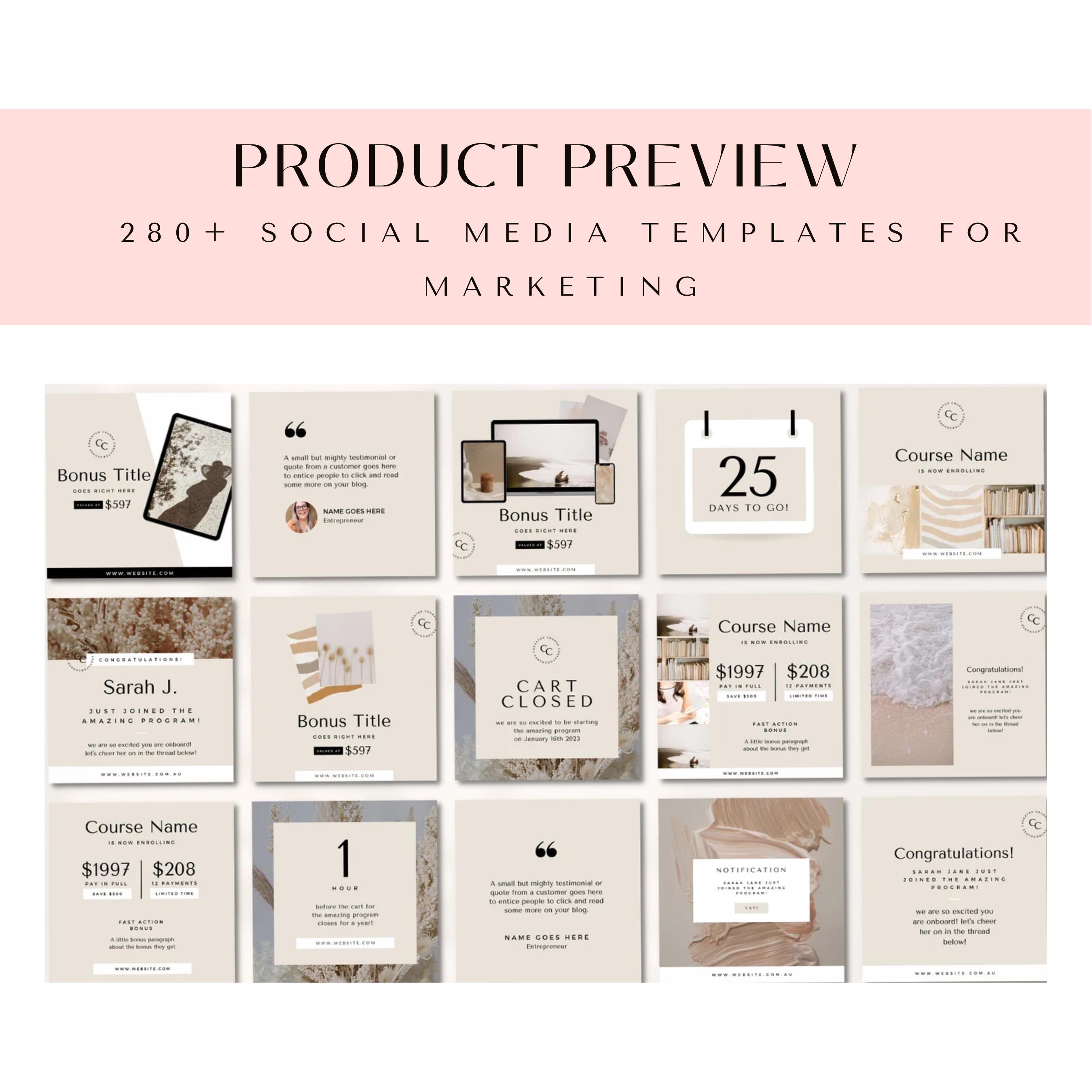 Canva Course Creator Template Bundle: 650+ Sales, Workbook & Slide ...