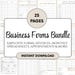 Editable Business Forms Bundle: 25 Printable Canva Templates - Etsy