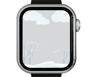 Cute Winter Apple Watch Face Christmas Village Apple Watch - Etsy