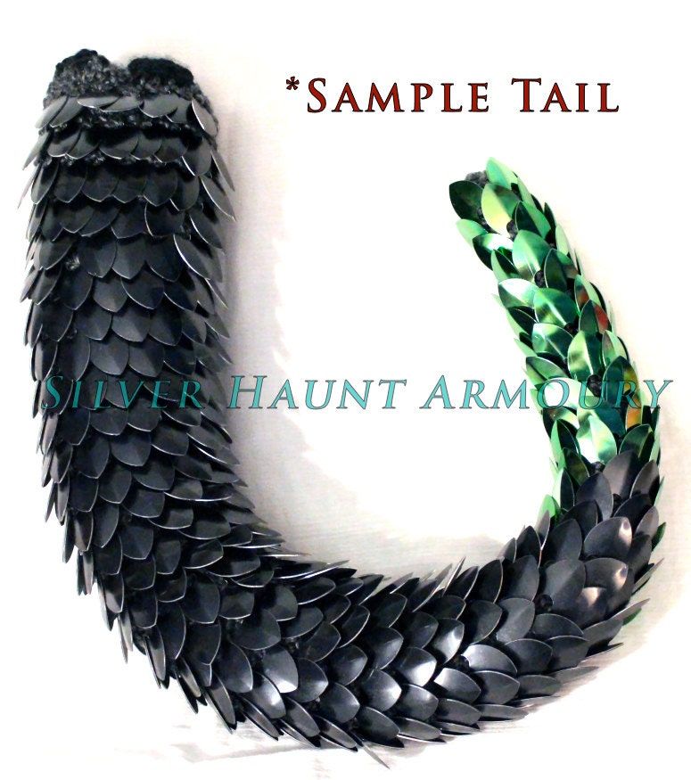 Silver Haunt Armoury's Crochet Dragon Tail Tutorial - by Brittany Ward ...