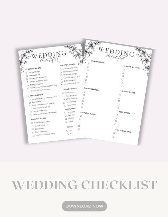 Wedding Checklist Printable | Wedding Planning Pages PDF | Wedding Day ...