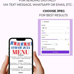 Editable July 4th Menu Template, Patriotic Independence Day Menu Sign ...