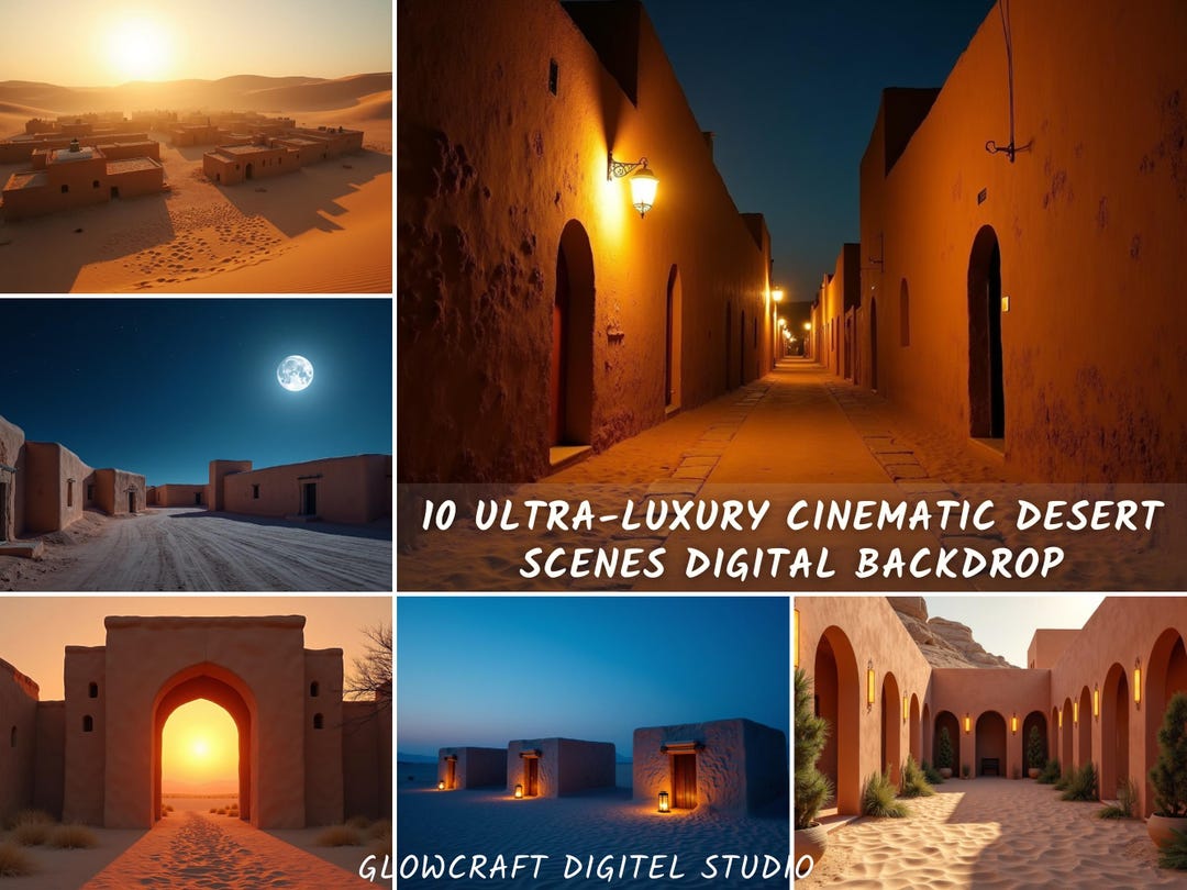 Luxury Cinematic Desert Scenes Backdrop | Editorial Golden Sand ...