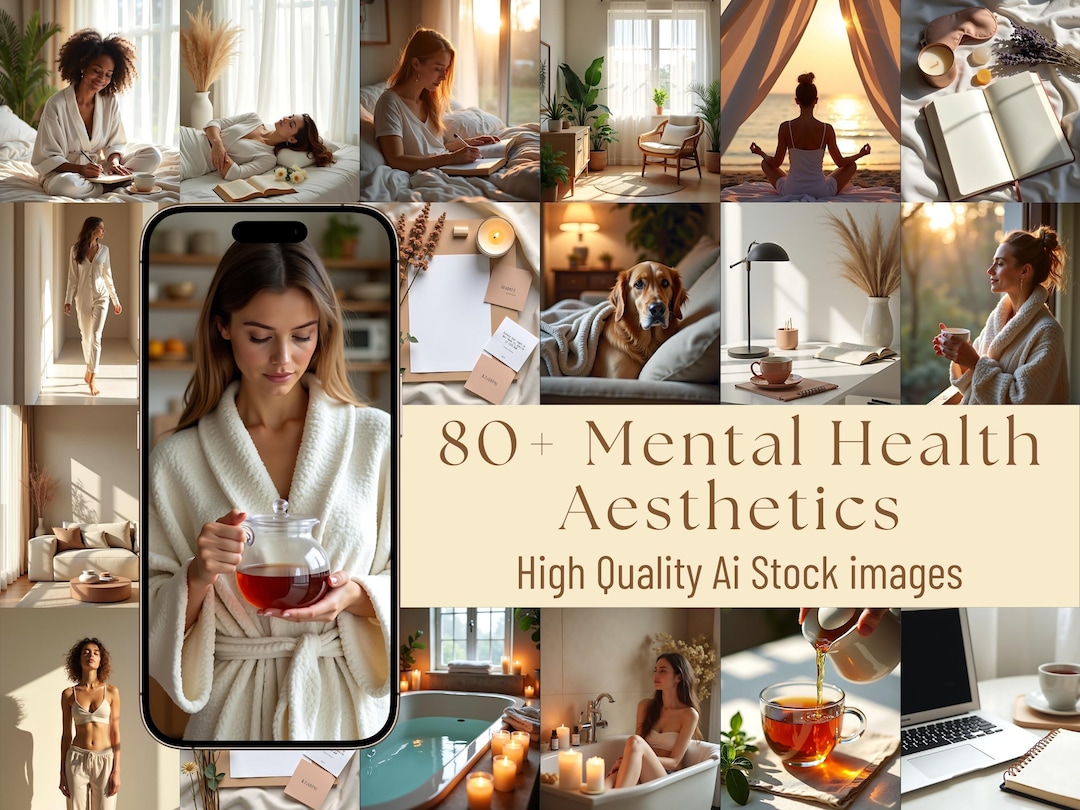 Mental Health Aesthetic Stock Image | Calming Lifestyle Photography for ...