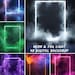Neon Sports Frame Backdrop Bundle | Digital Light and Fog Backgrounds ...