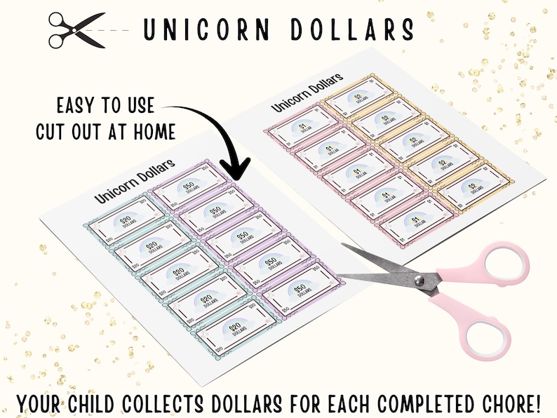 Editable Reward Bucks and Reward Chart for Kids Printable Canva ...