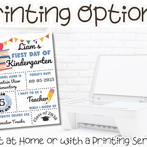 First Day of School Sign Editable Template Back to School Sign Last Day ...