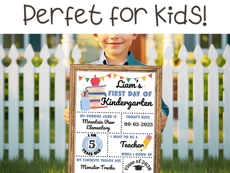 First Day of School Sign Editable Template Back to School Sign Last Day ...