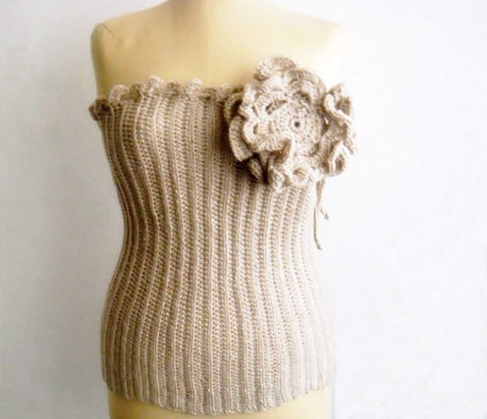 Crochet PATTERN Bustier Crocheted Corset Top 2 - Etsy