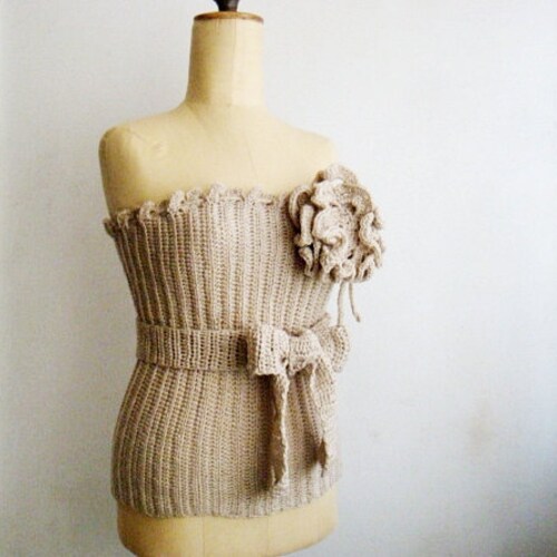 Crochet PATTERN Bustier Crocheted Corset Top 2 - Etsy