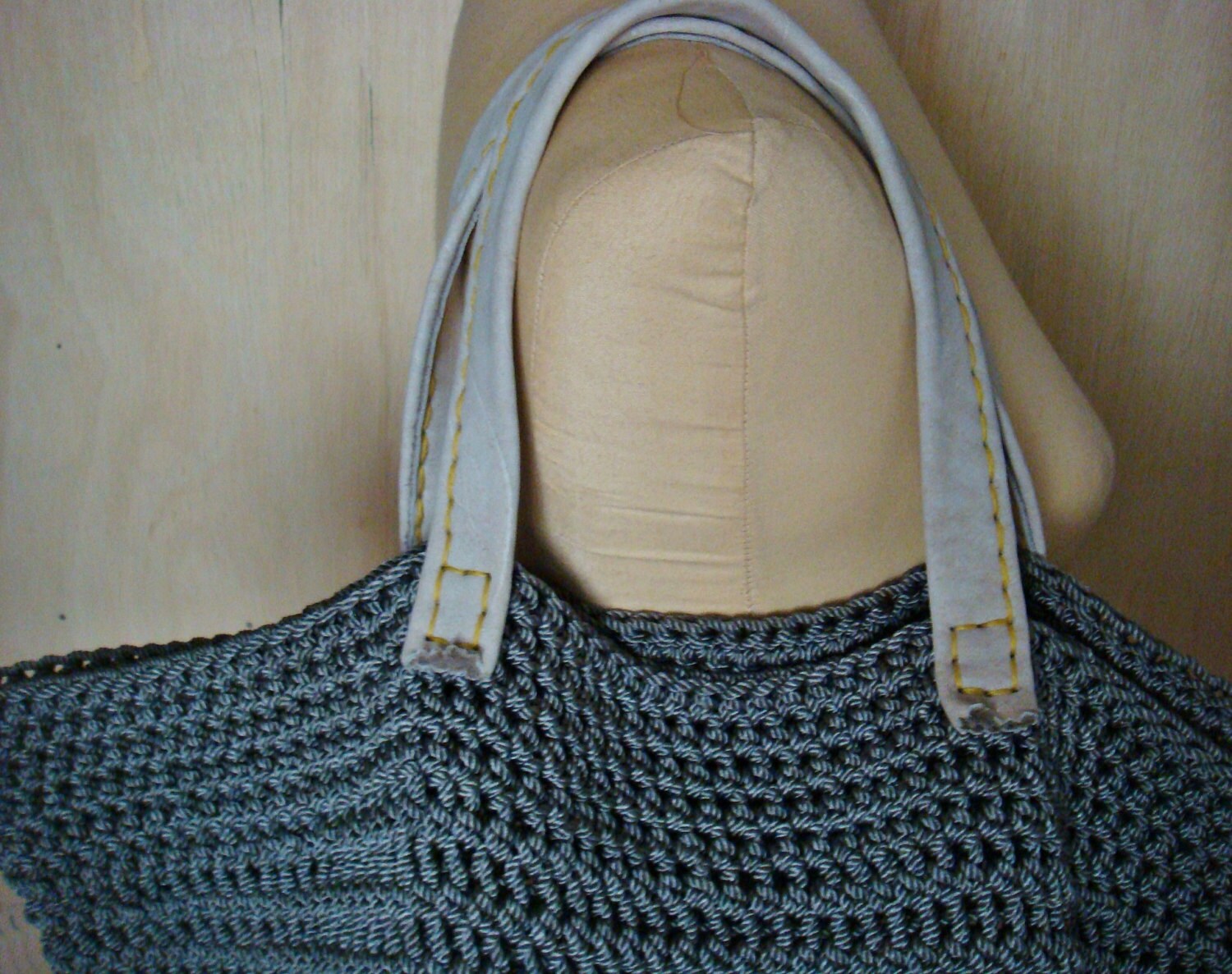 Large Tote Bag Crochet Pattern Oversized Bag Pattern With Leather ...