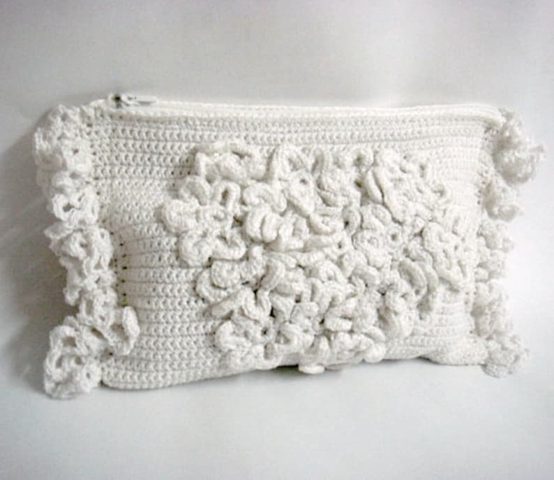 Crochet Clutch Pattern Wedding Bridal Purse Diy Tutorial Crochet Clutch
