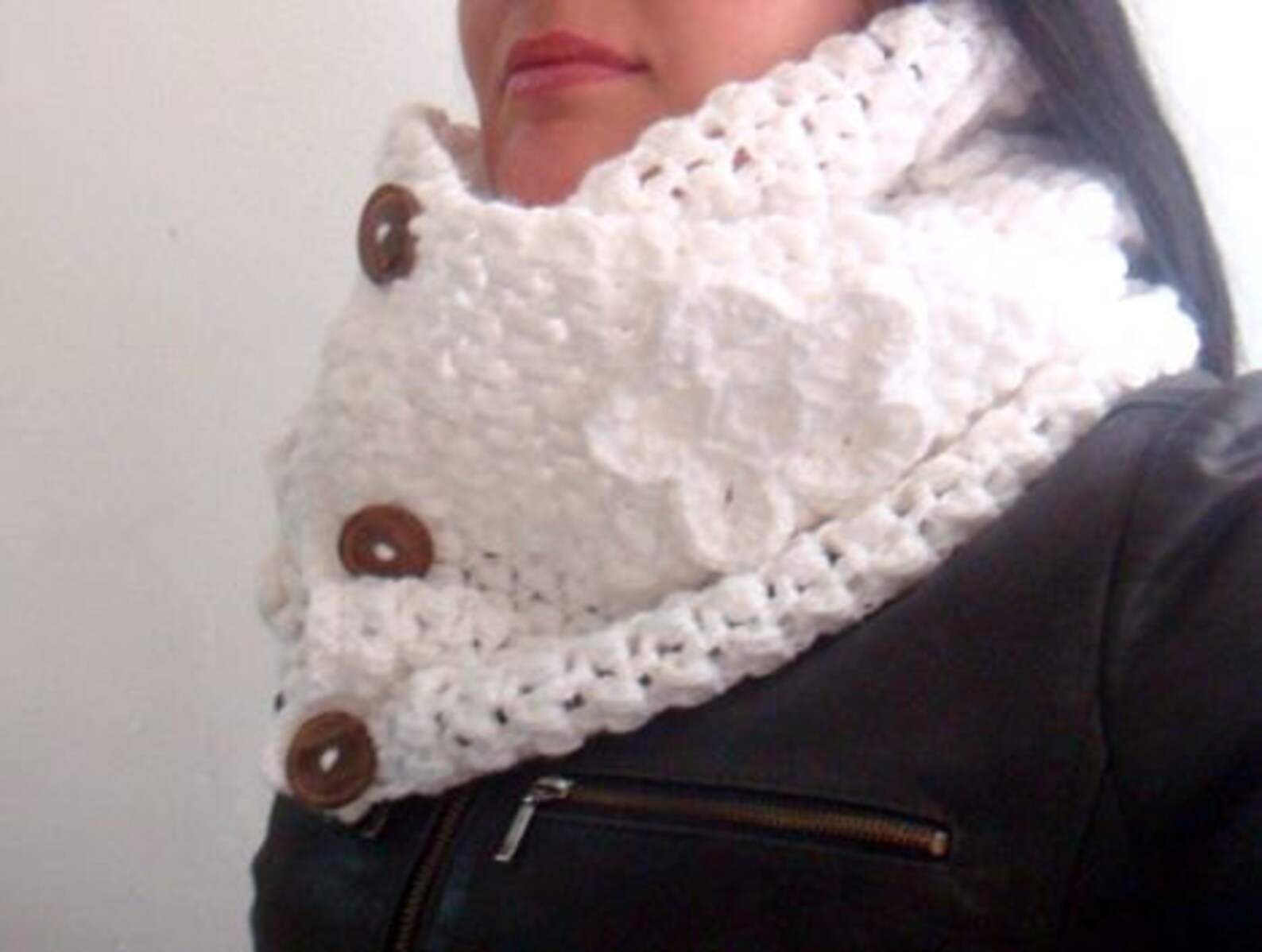 Crochet Pattern Tutorial Button up Scarf Cowl Neckwarmer Snood, 31 - Etsy