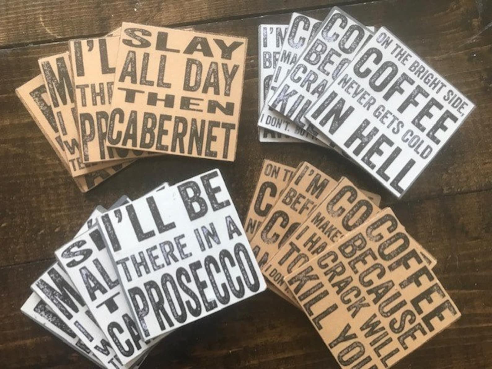 Coffee Coasters II Funny - Etsy