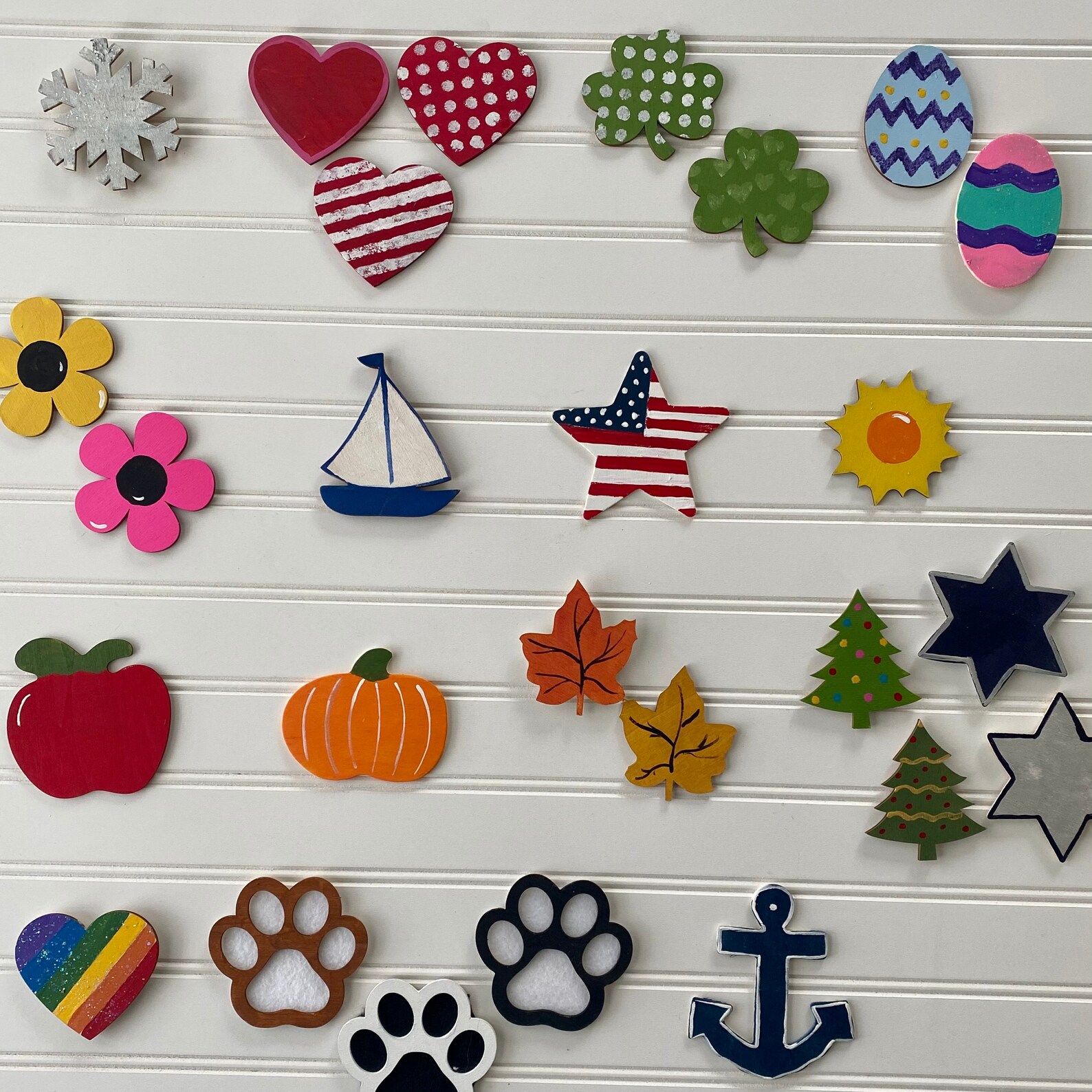 Changable Home Sign With Magnets Small Sign 12x4 With Magnetic Shapes ...