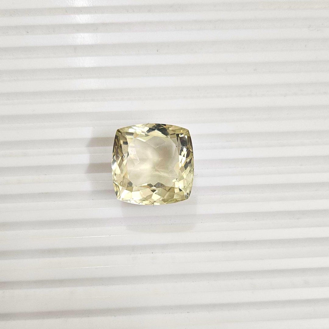 21 MM Lemon Quartz Faceted Gemstone Natural Lemon Quartz Cut Gemstone ...