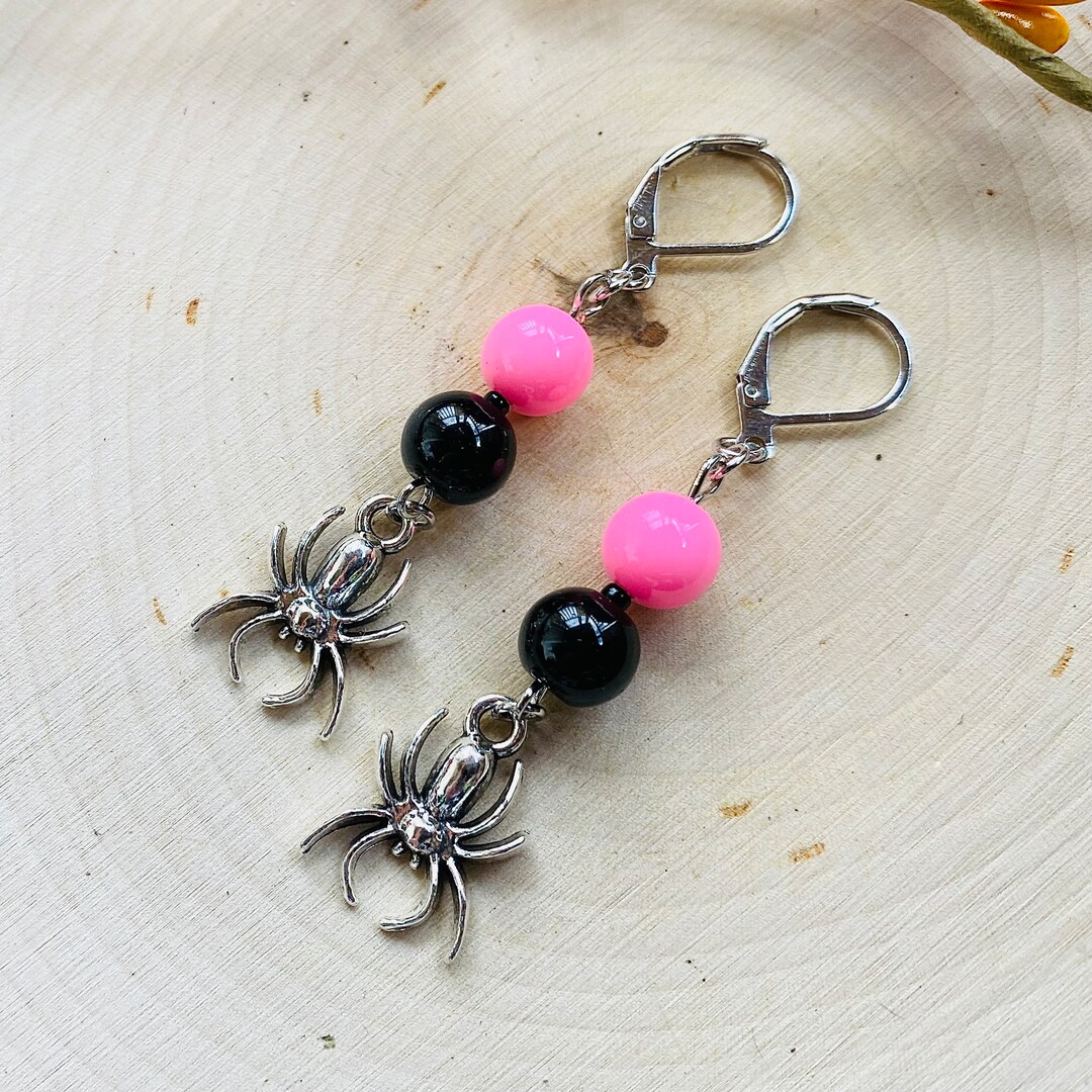 Angel Dust Hazbin Hotel Inspired Spider Earrings - Etsy