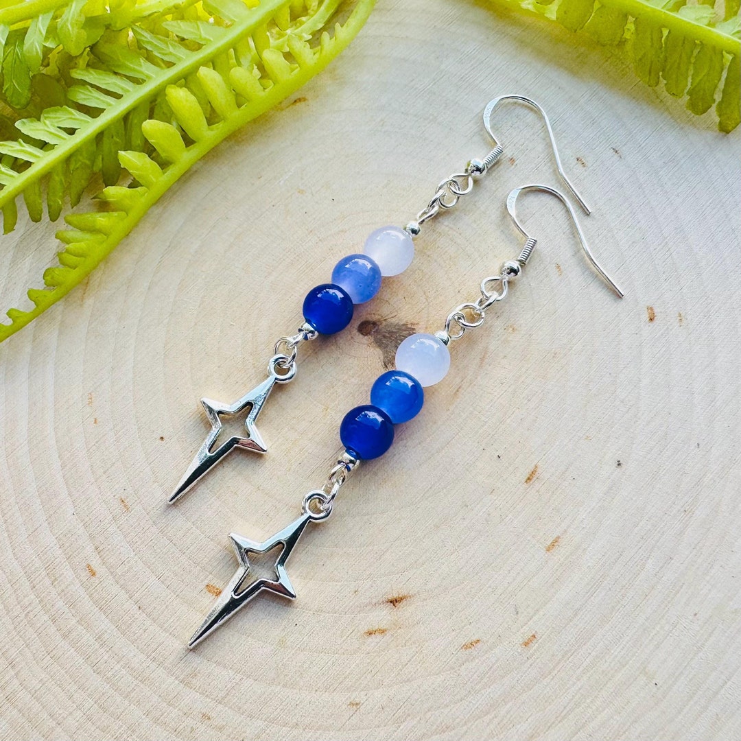 Stolas Helluva Boss Inspired Celestial Beaded Earring Set Whimsical ...