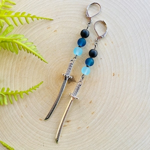 Demon Slayer Muichiro Beaded Earring Set - Anime Earrings / Anime ...