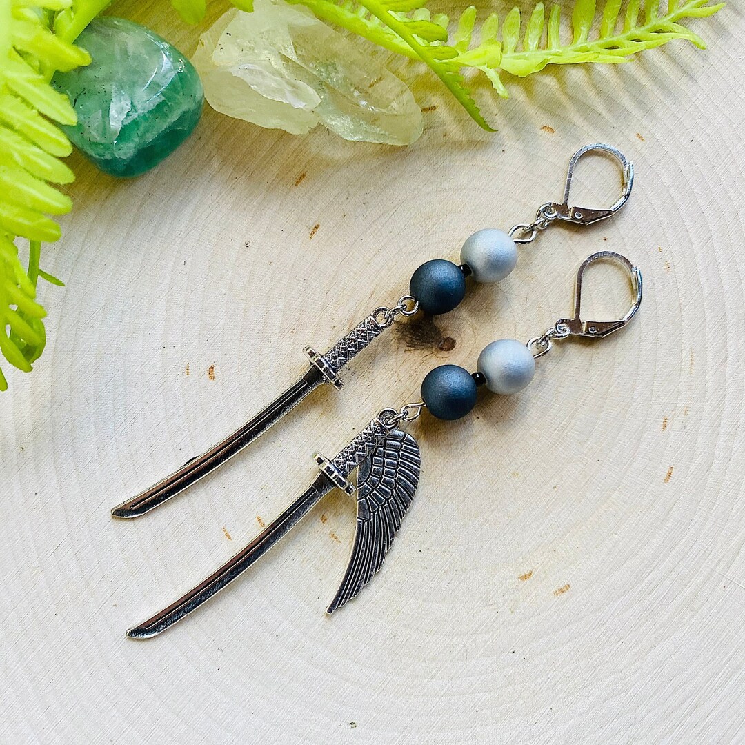 One Winged Angel Earring Set - Sephiroth Inspired Earrings / Final ...