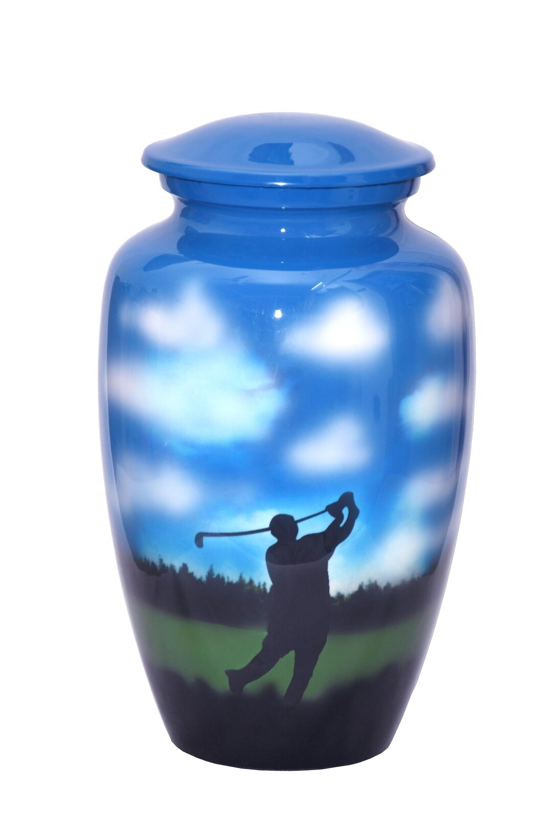 Golf Cremation Urn: Aluminum Memorial for Golf Lovers - Etsy
