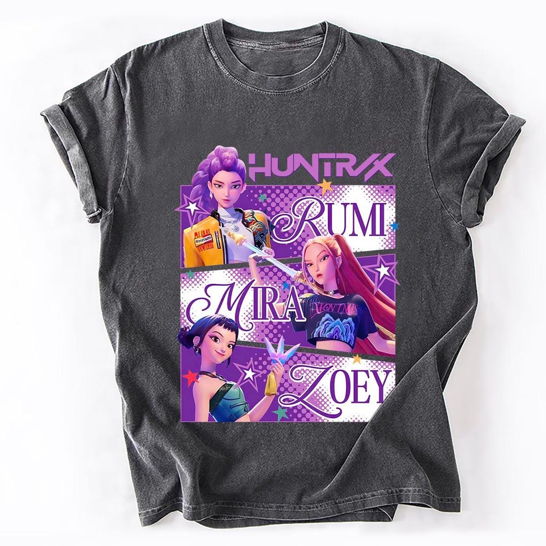 Huntrix Rumi Mira Zoey PNG, Kpop Demon Hunters Fan Art Digital Download ...