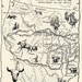 Vintage Cowboy Country Map DIGITAL IMAGE DOWNLOAD 1950s Map of Cowboy ...