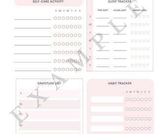 Weekly Habit Tracker Printable | Minimalist Self-care & Routine Planner ...