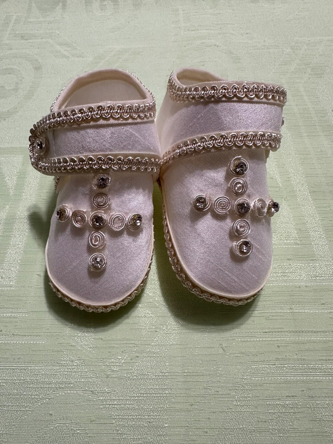 Baby Boy Baptism Shoes – Ivory Christening Shoes With Embroidery ...