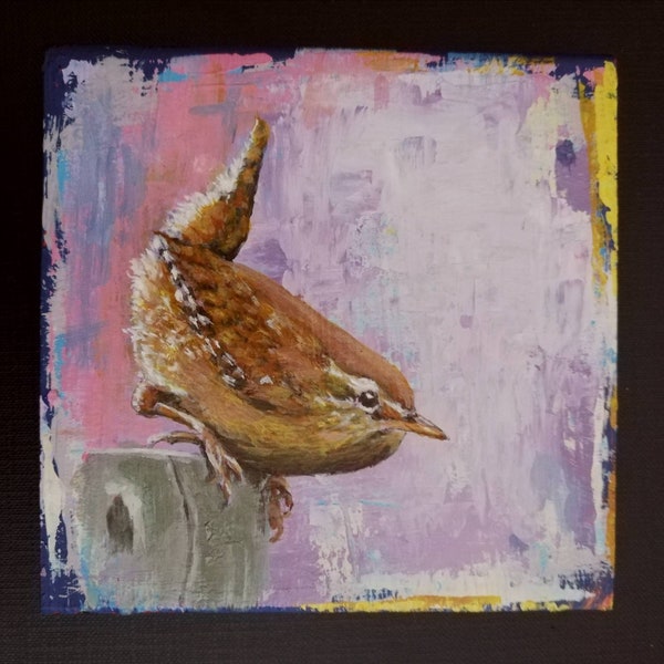 Wren Painting - Etsy UK