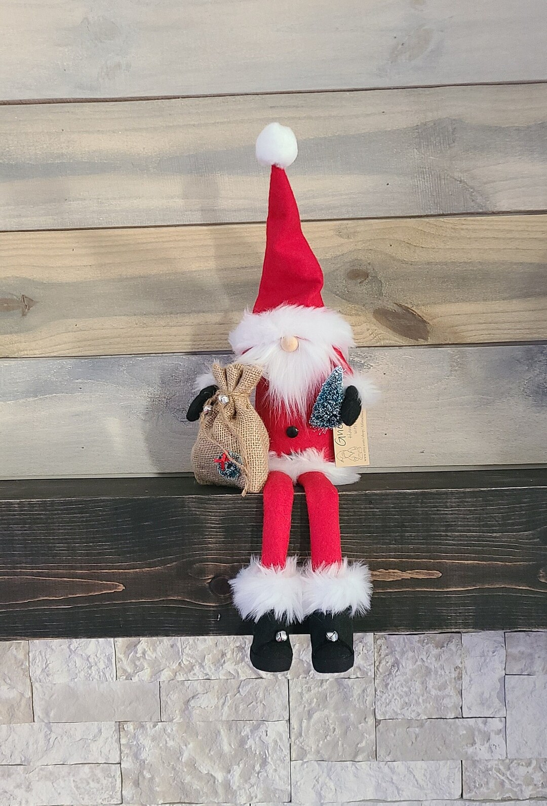 Large Santa Gnome With Long Legs - Etsy