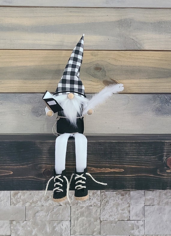 Large Writer Gnome With Long Legs - Etsy